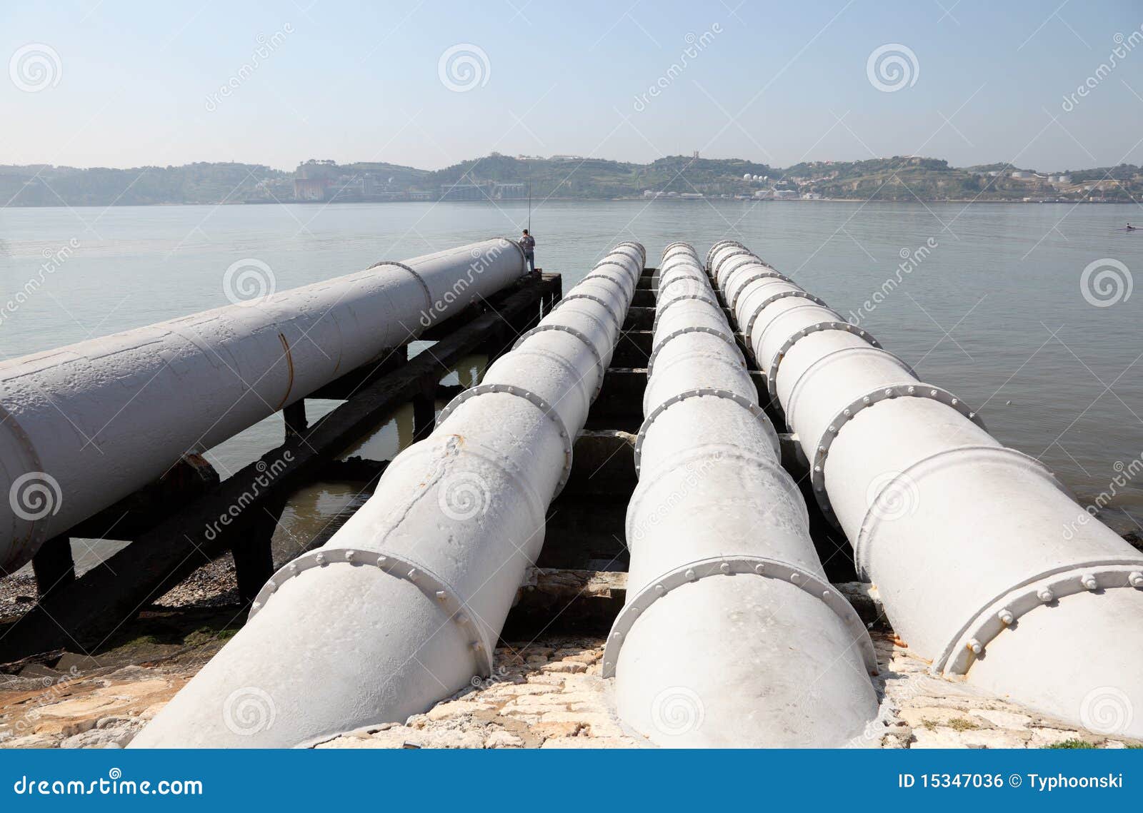 Sewage System Over the River Stock Photo - Image of dirty, danger: 15347036