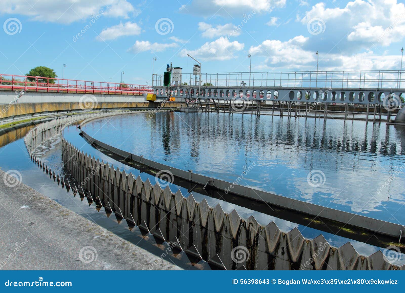 Sewage treatment plant stock image. Image of channel - 56398643