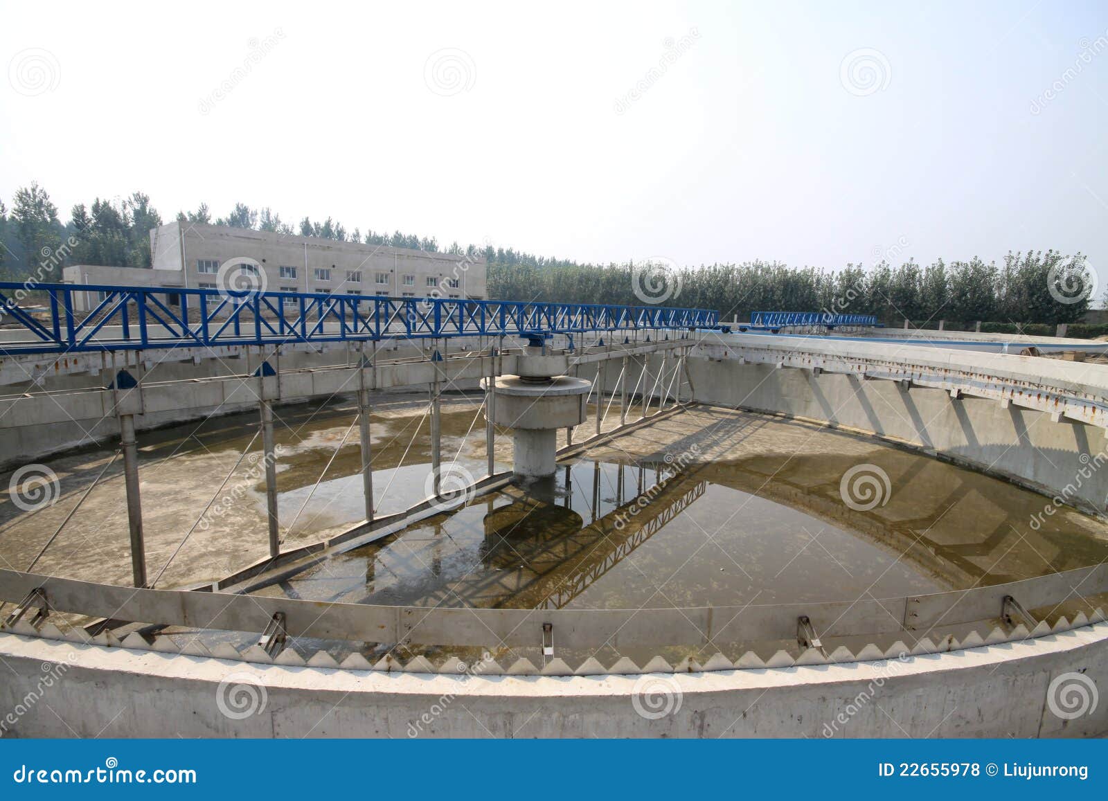Sewage Treatment Works Building Facilities Stock Photo - Image of site ...