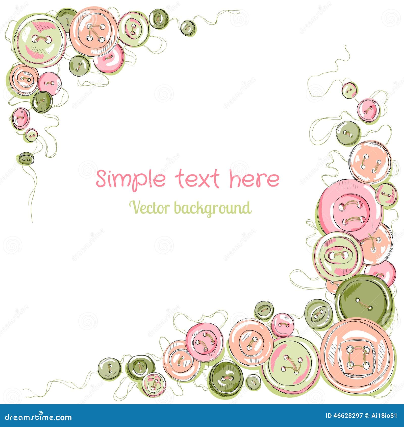 Buttons Frame Illustration | CartoonDealer.com #32091736