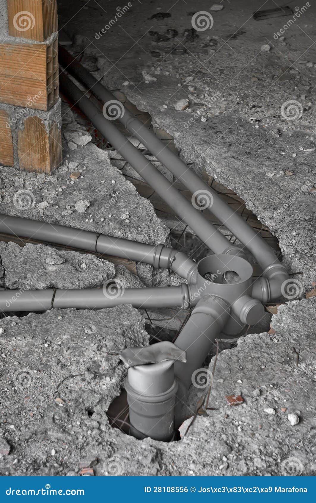 Sewer stock photo. Image of flowing, equipment, light - 28108556