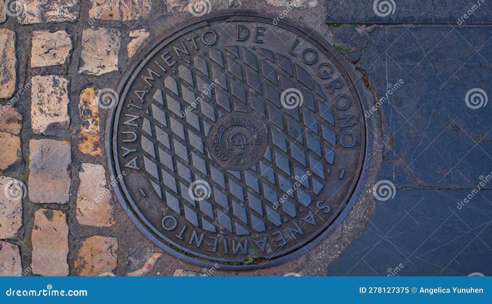 Sewer of the City Council of Logrono Editorial Image - Image of steel ...
