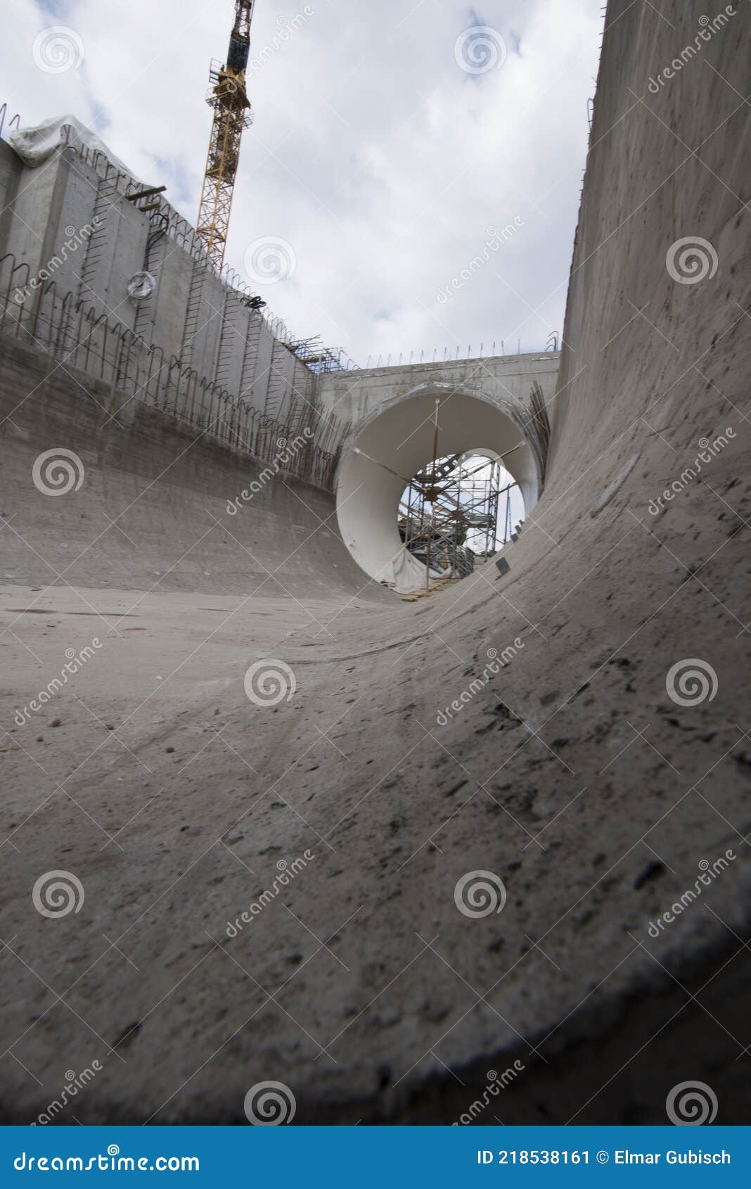 Sewer Construction in Hydraulic Engineering Stock Image - Image of ...
