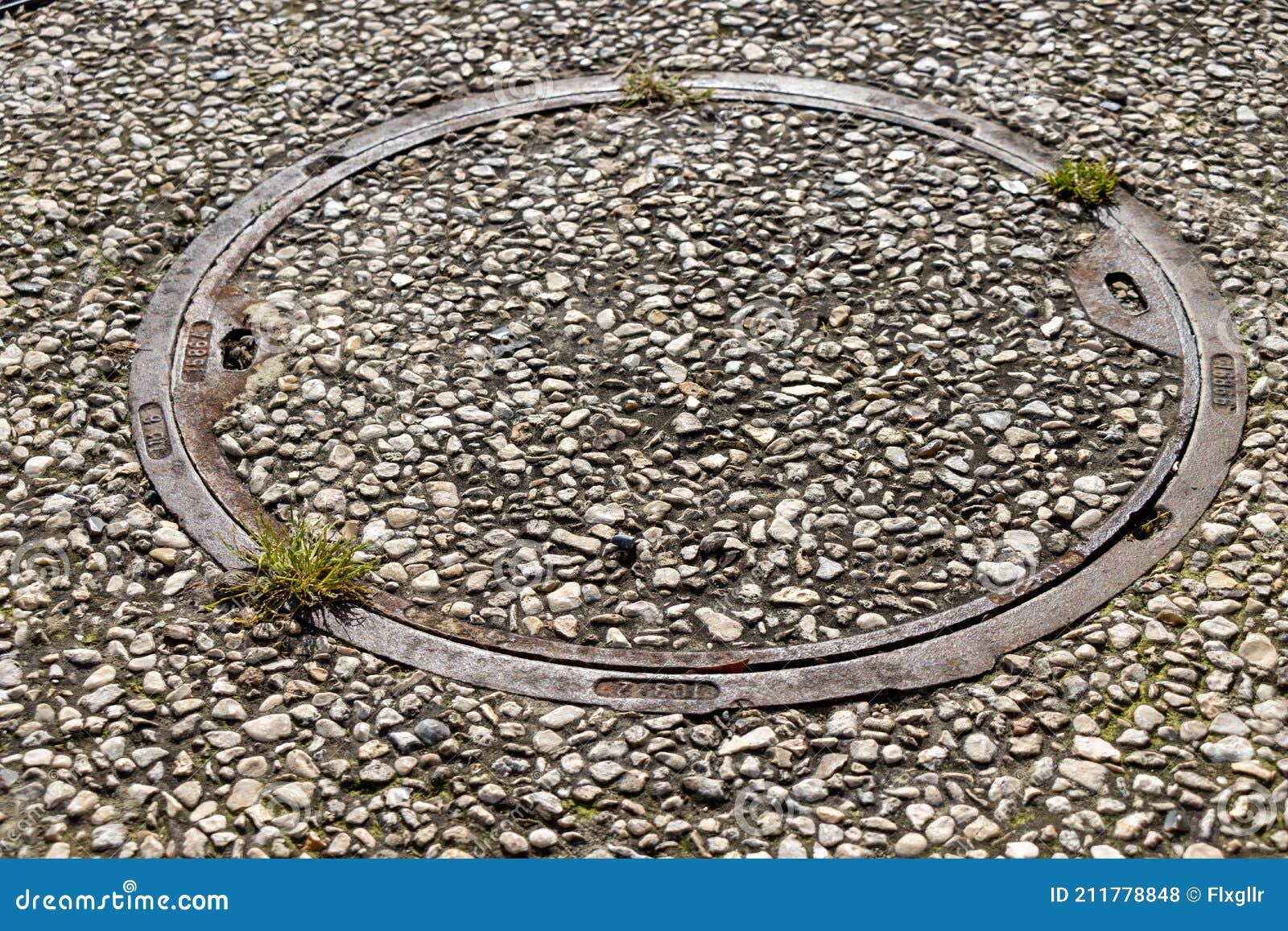Sewer hatch. stock photo. Image of leaf, floor, hatch - 211778848