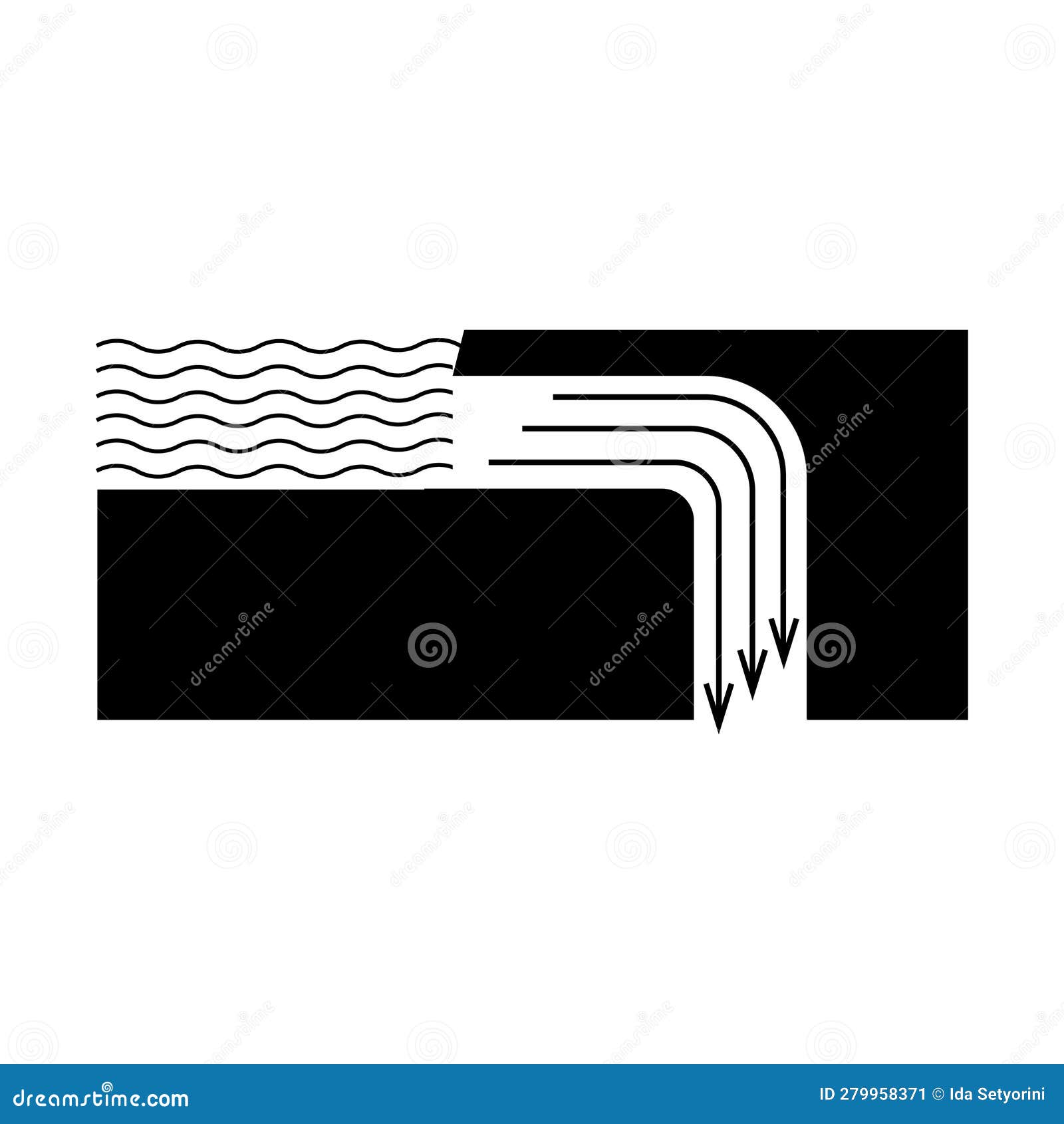 Sewer icon vector stock illustration. Illustration of sign - 279958371