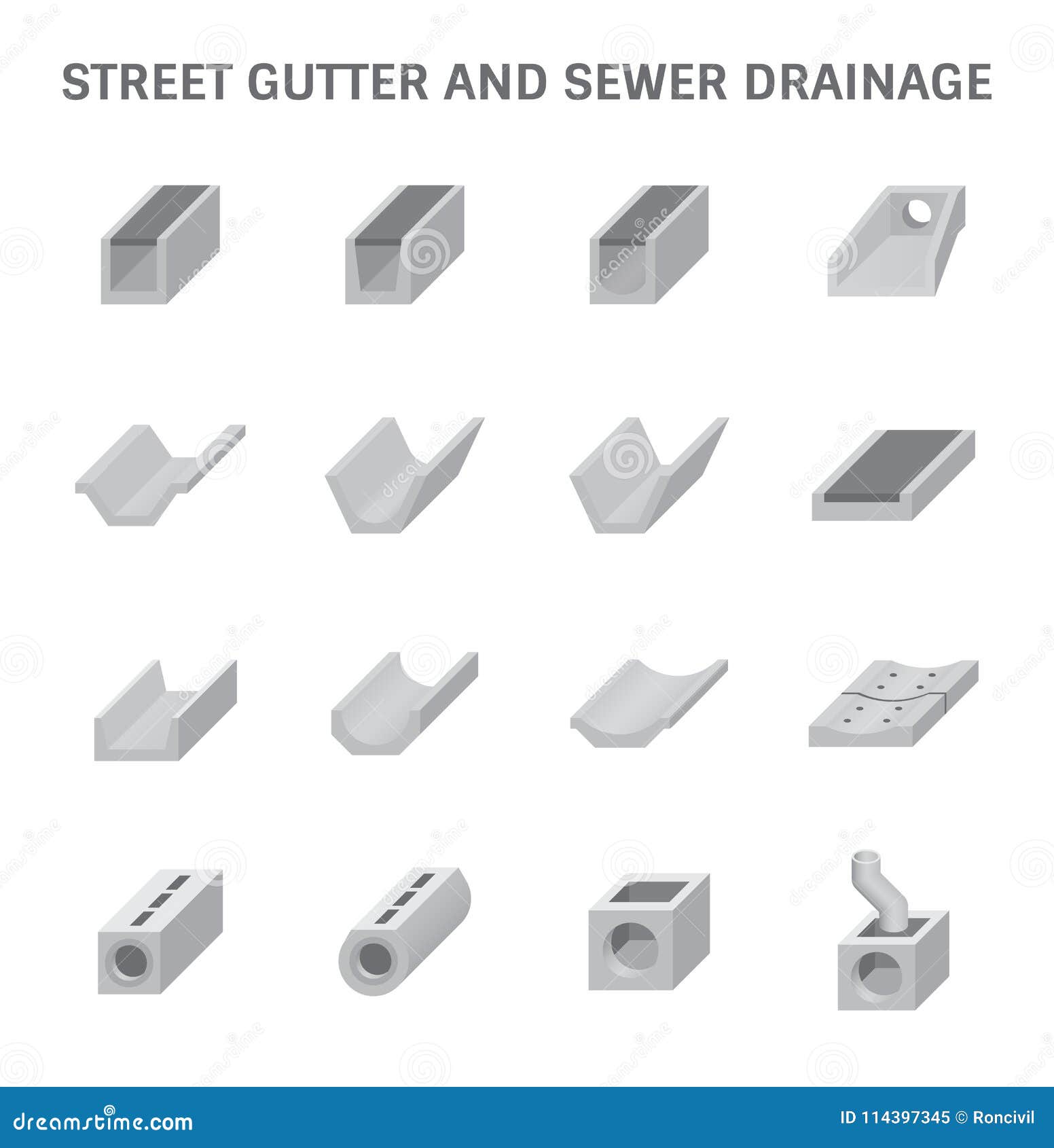 Gutter Icon. Can Be Used For Web, Logo, Mobile App, UI, UX Vector ...