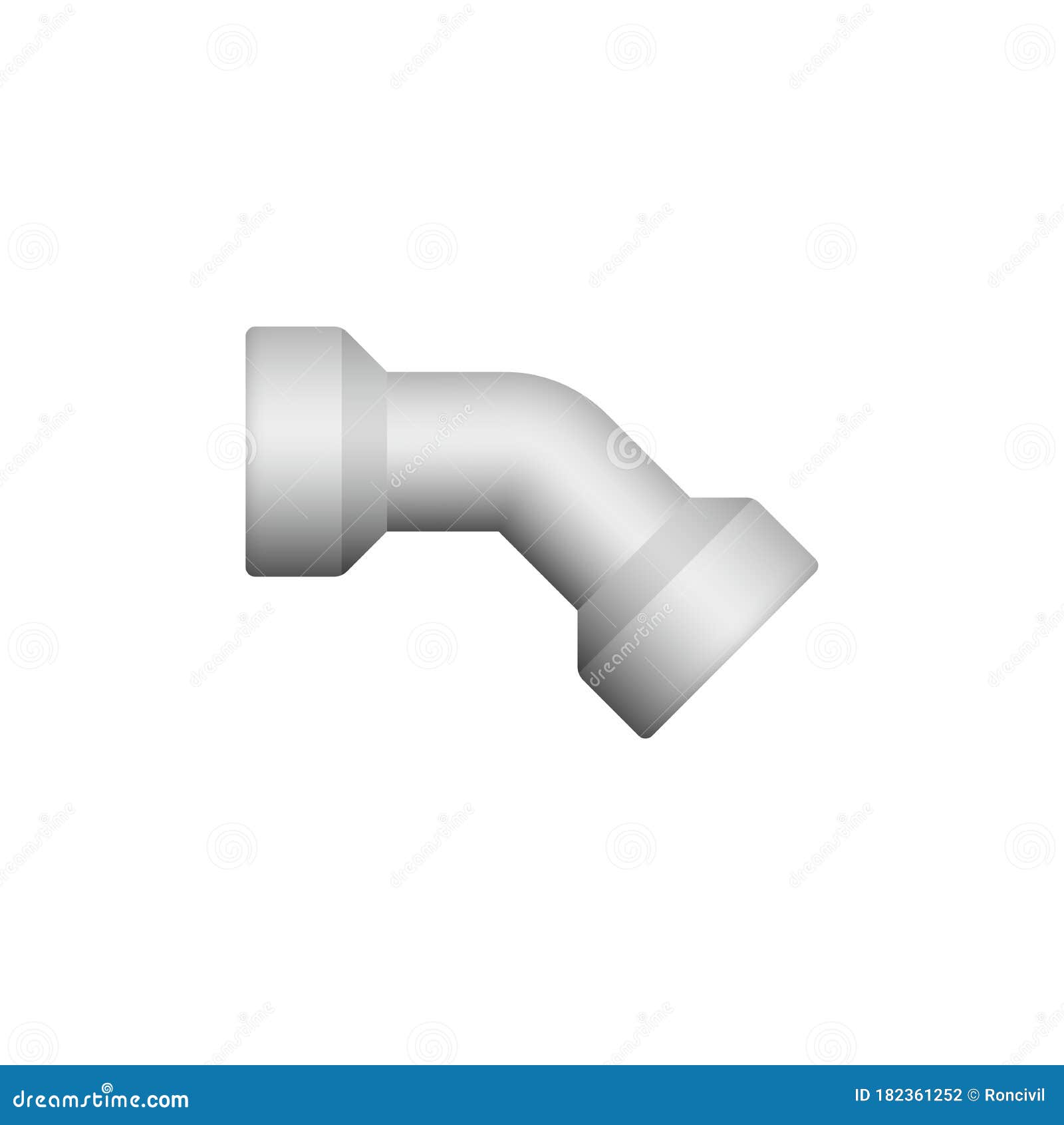 Sewer pipe icon stock vector. Illustration of pipe, connector - 182361252