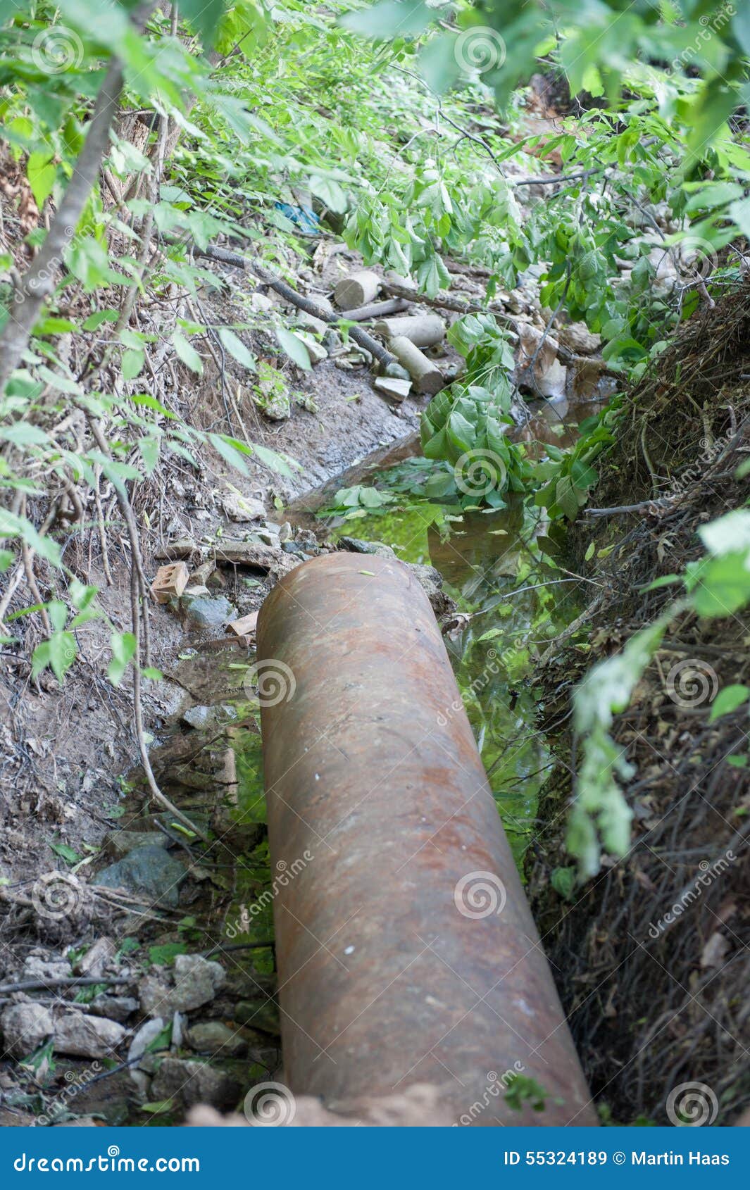 Sewer pipe stock image. Image of rusty, contamination - 55324189