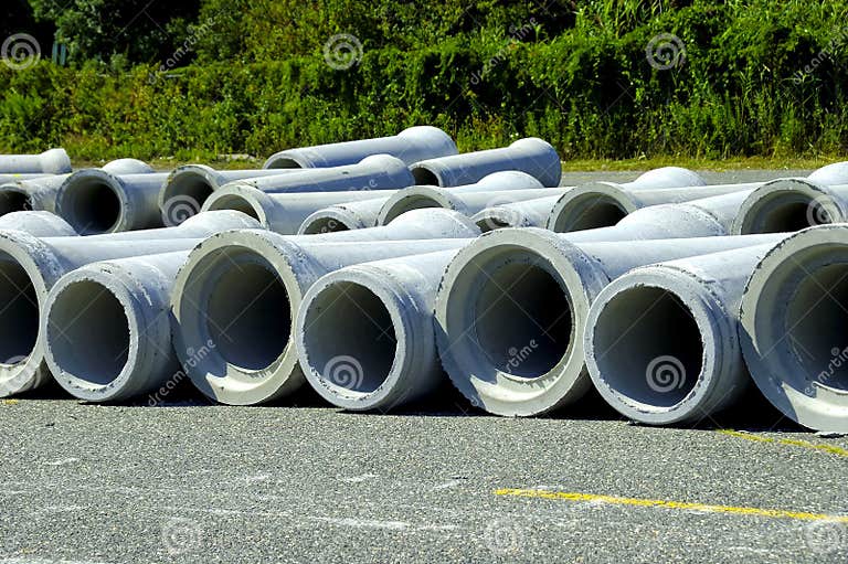 Sewer Pipes stock image. Image of construction, concrete - 221781