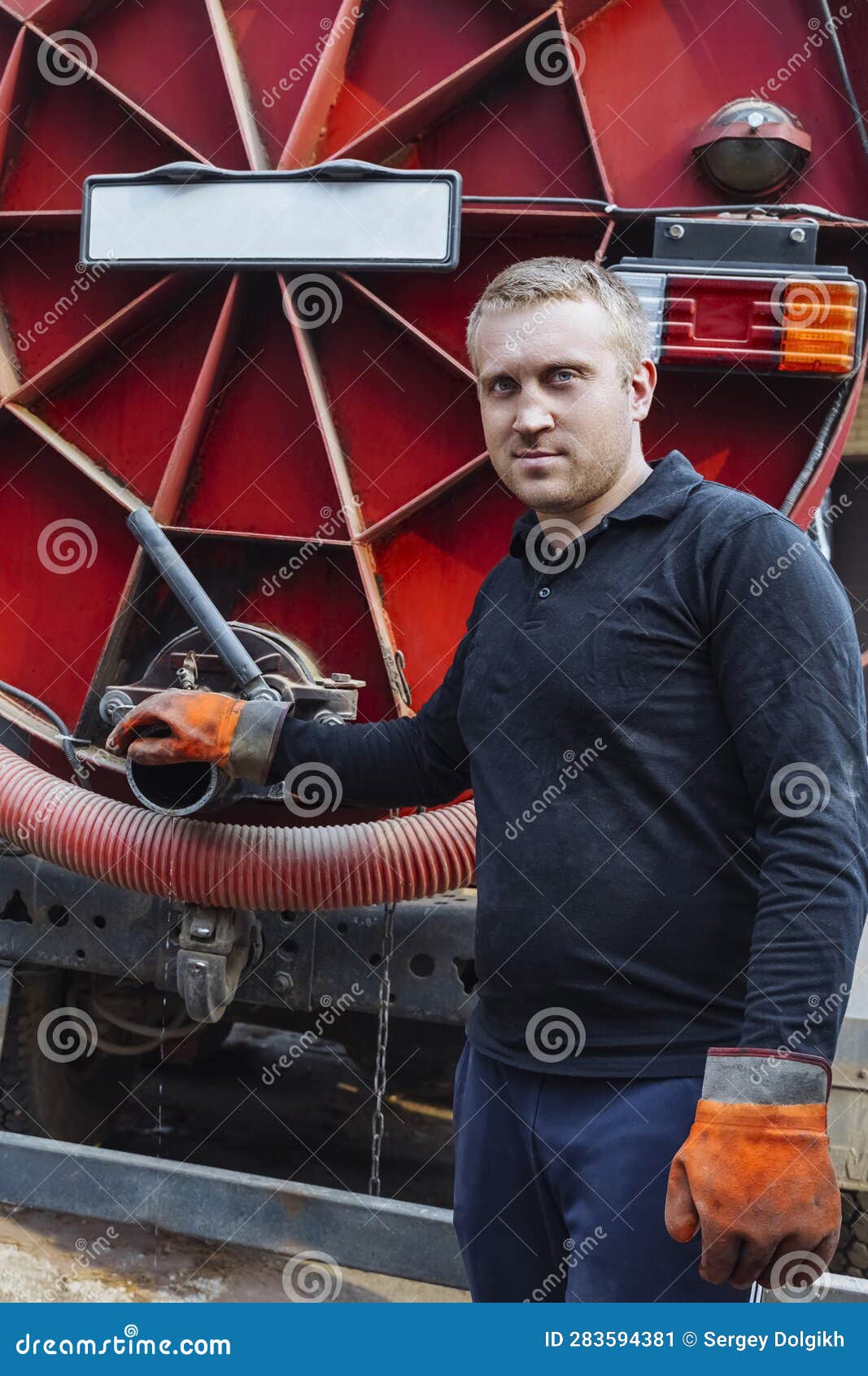 Sewer Pumping Machine.Septic Truck.Pumping Wastewater From A Septic ... Sewer Pumping Machine.Septic Truck.Pumping Wastewater From A Septic ...