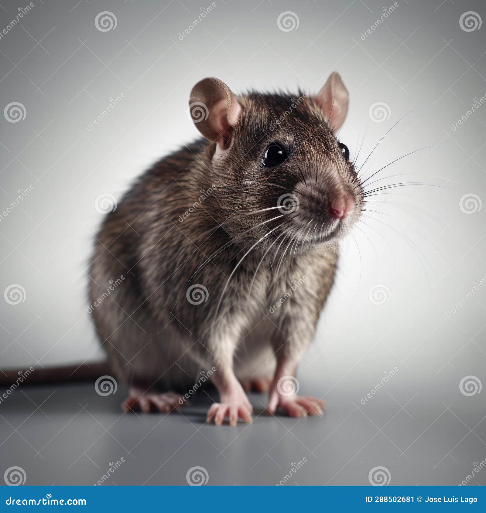 Close-up view of sewer rat stock illustration. Illustration of animal ...