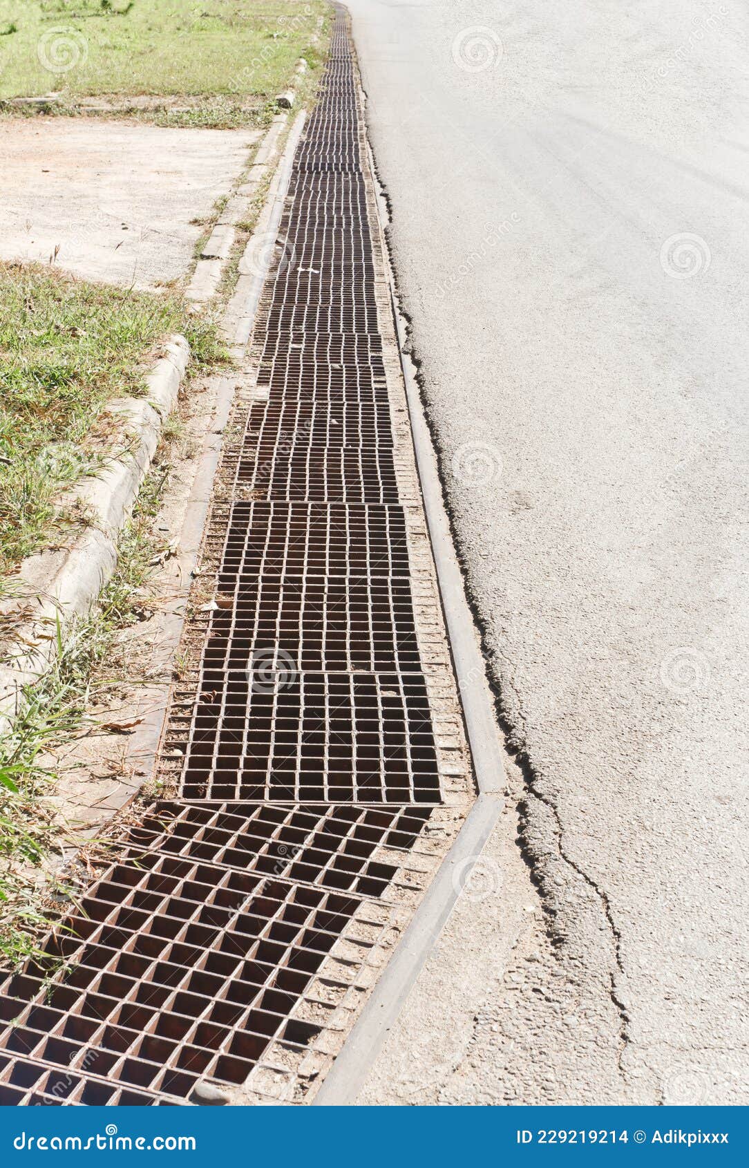 Sewer stock photo. Image of line, drain, brown, mesh - 229219214