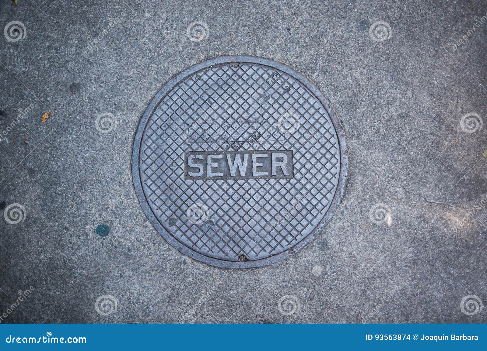 Sewer sidewalk cover stock photo. Image of sewer, utility - 93563874
