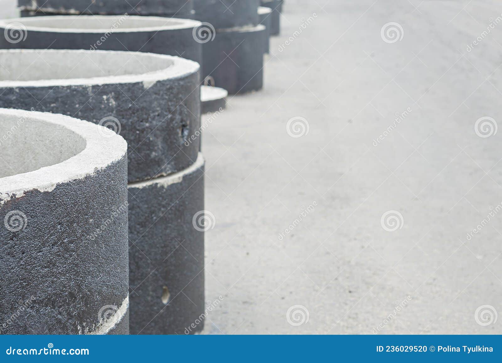 Sewerage Manhole, Construction Under a Road Stock Photo - Image of ...