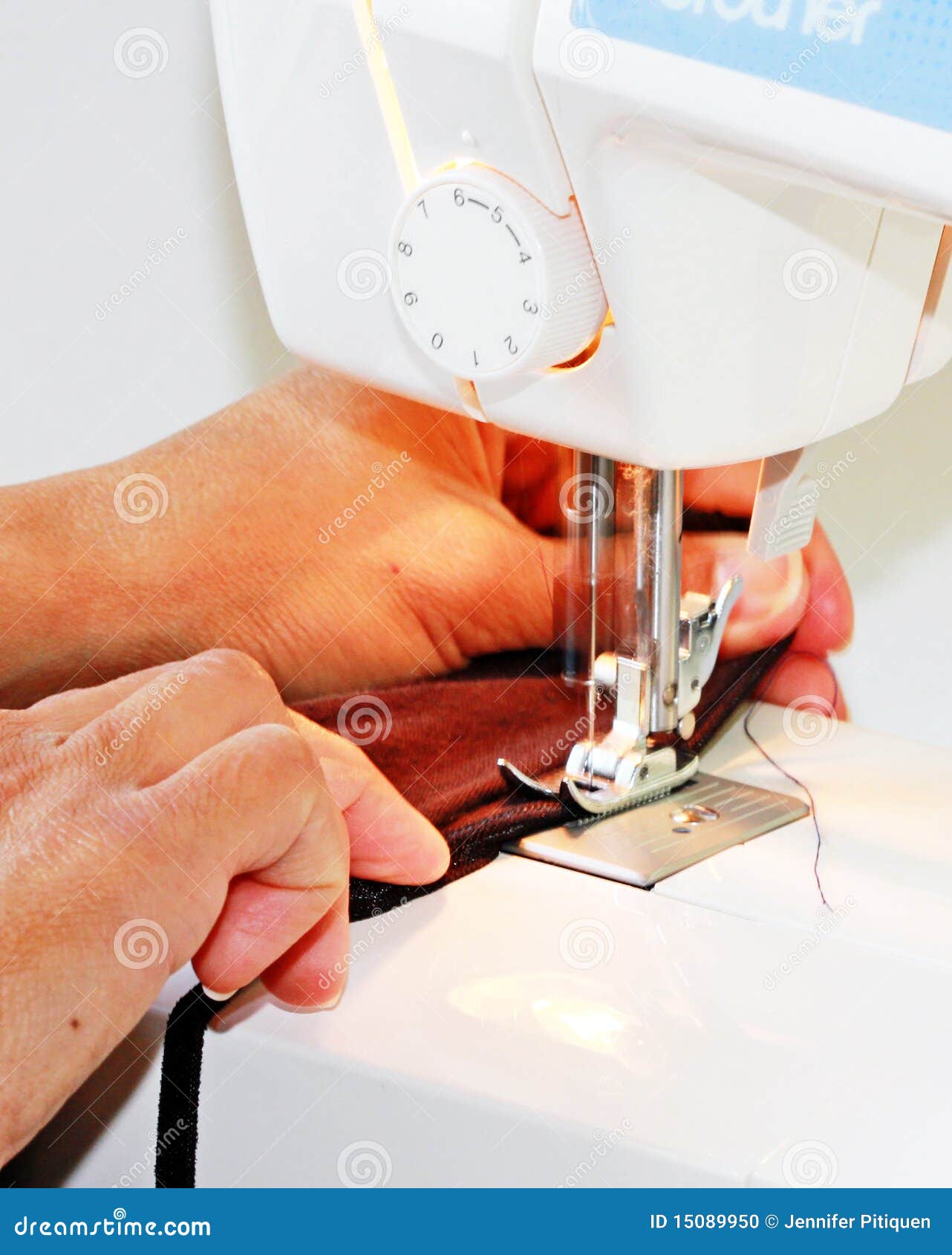 Sewing stock photo. Image of fabric, thread, motion, garment - 15089950