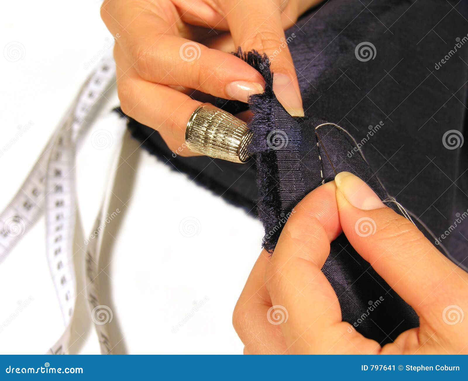 Sewing stock image. Image of woman, nail, stitch, spool - 797641