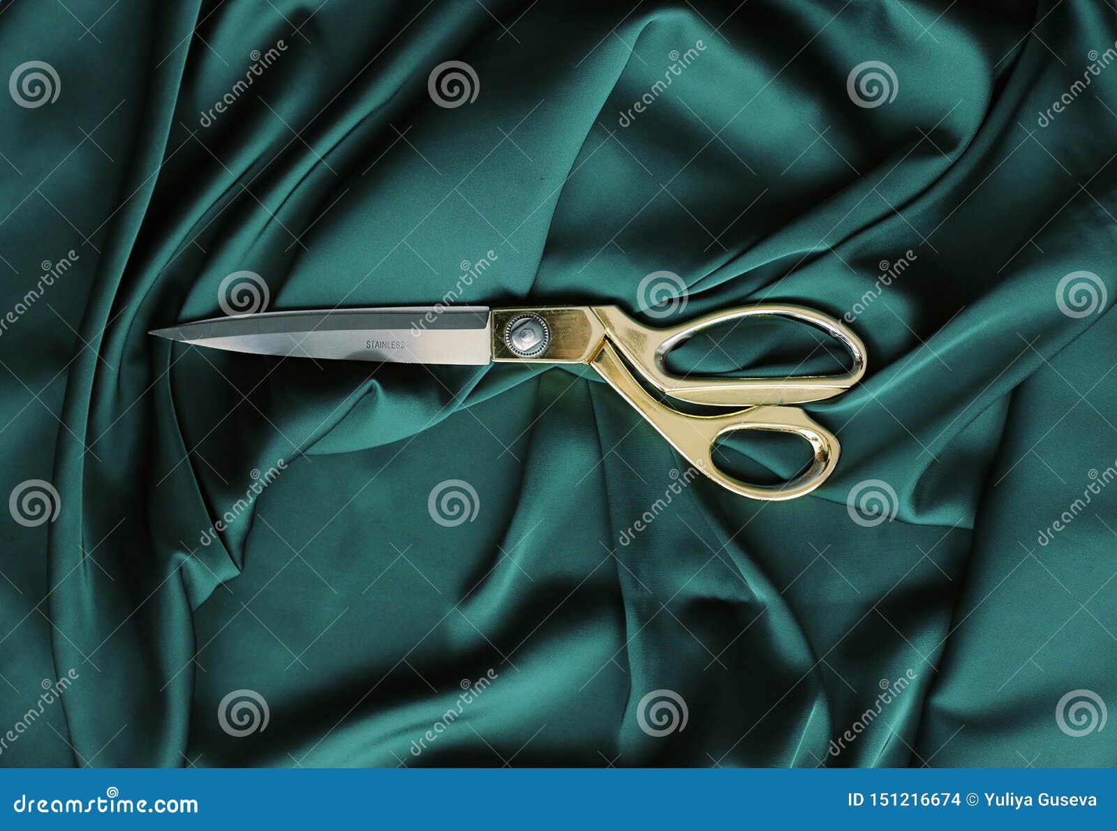 Sewing Accessories Needle Thread Scissors Cutting Stitching Stock Photo ...