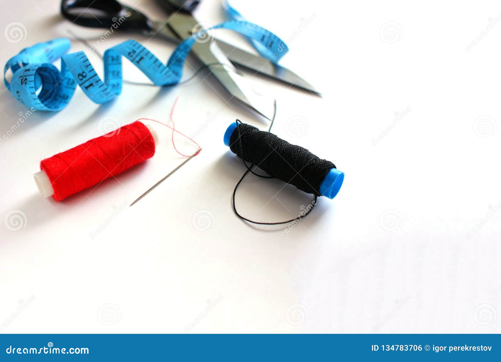 Sewing Accessories Thread, Needle, Scissors Measuring Tape for a ...