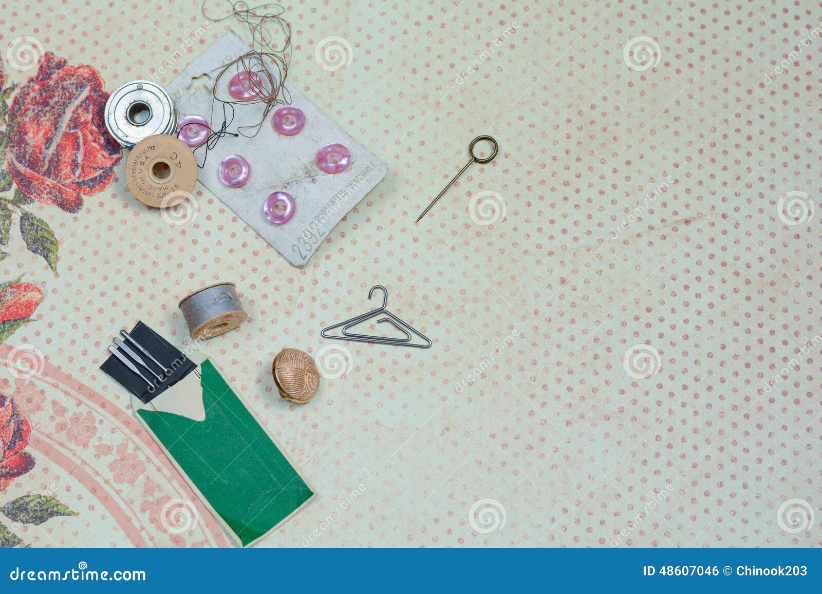 Sewing Background Vector Illustration | CartoonDealer.com #33725168