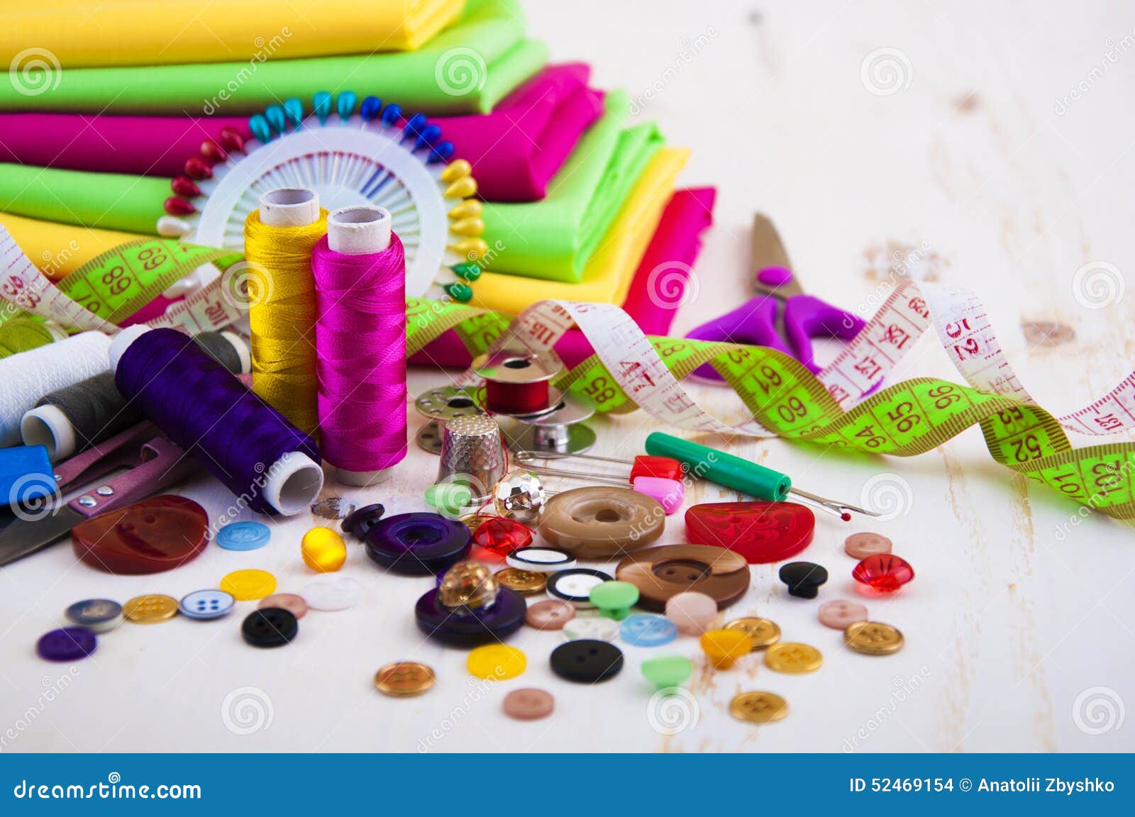 Sewing background stock photo. Image of homemade, accessory - 52469154