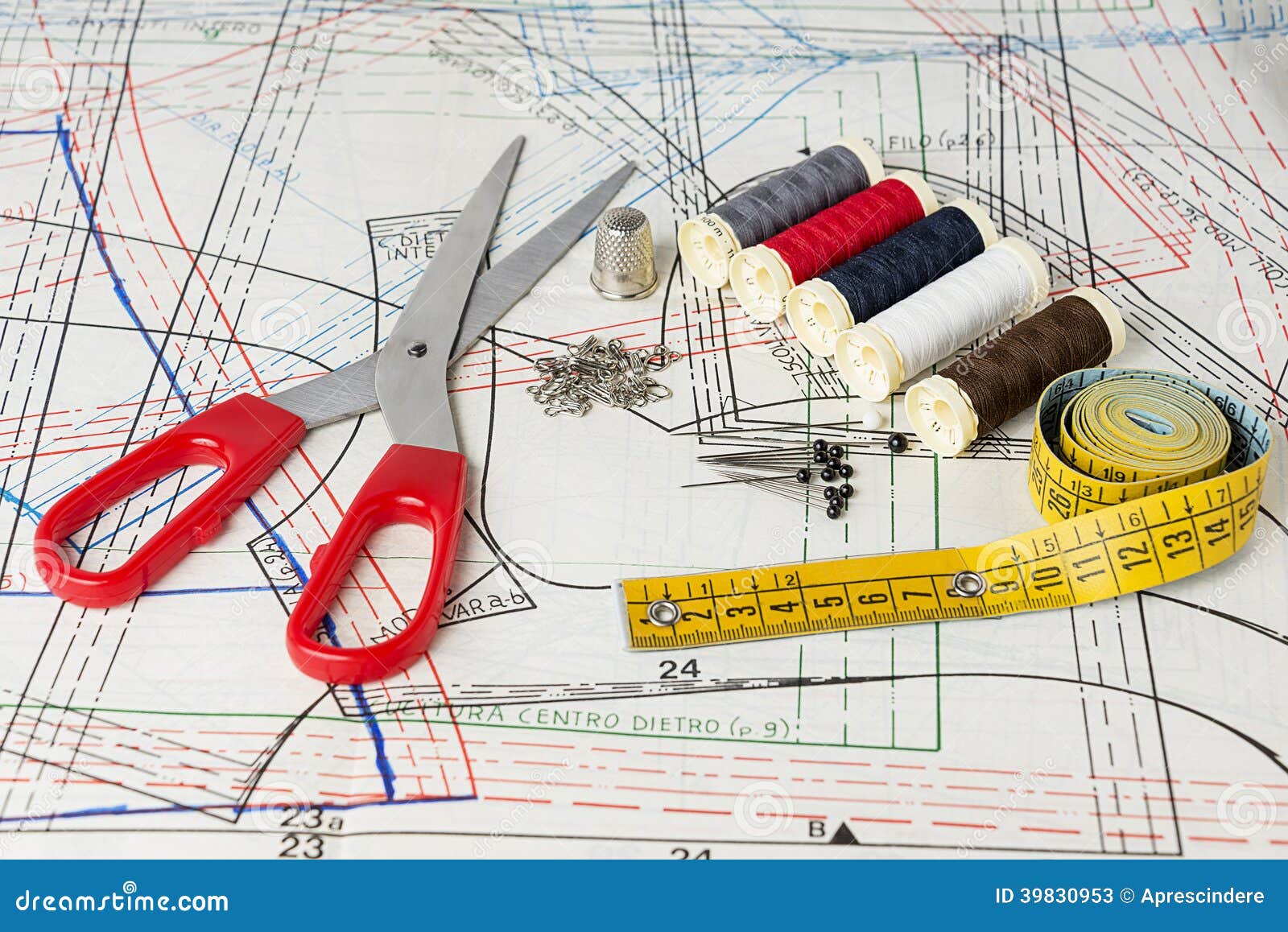 Sewing background stock image. Image of group, accessory - 39830953