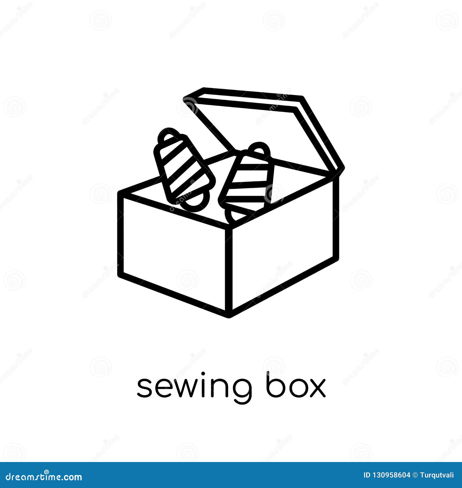 Sewing Box Icon From Sew Collection Stock Vector Illustration Of