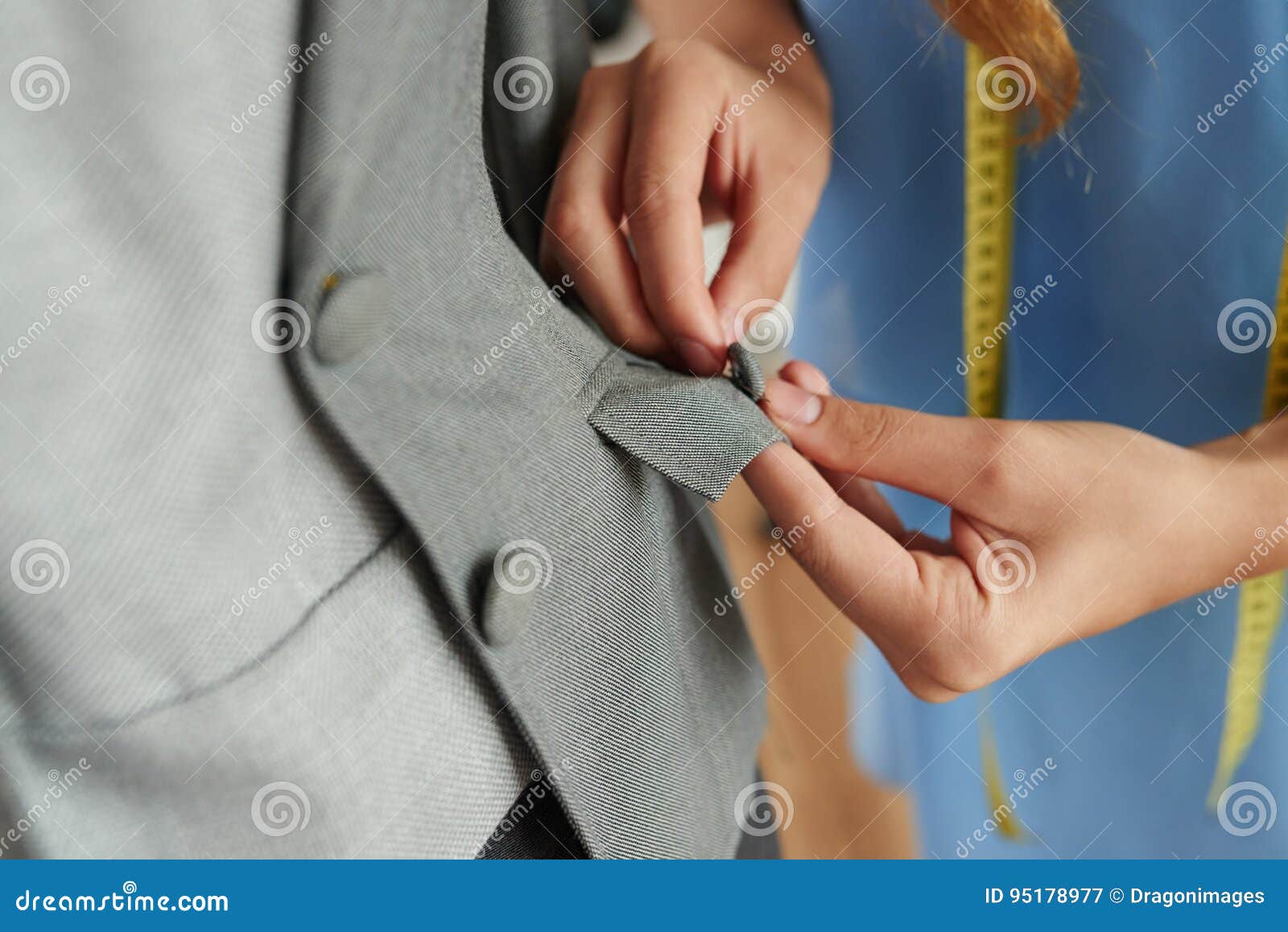 Sewing button stock image. Image of process, dressmaker - 95178977