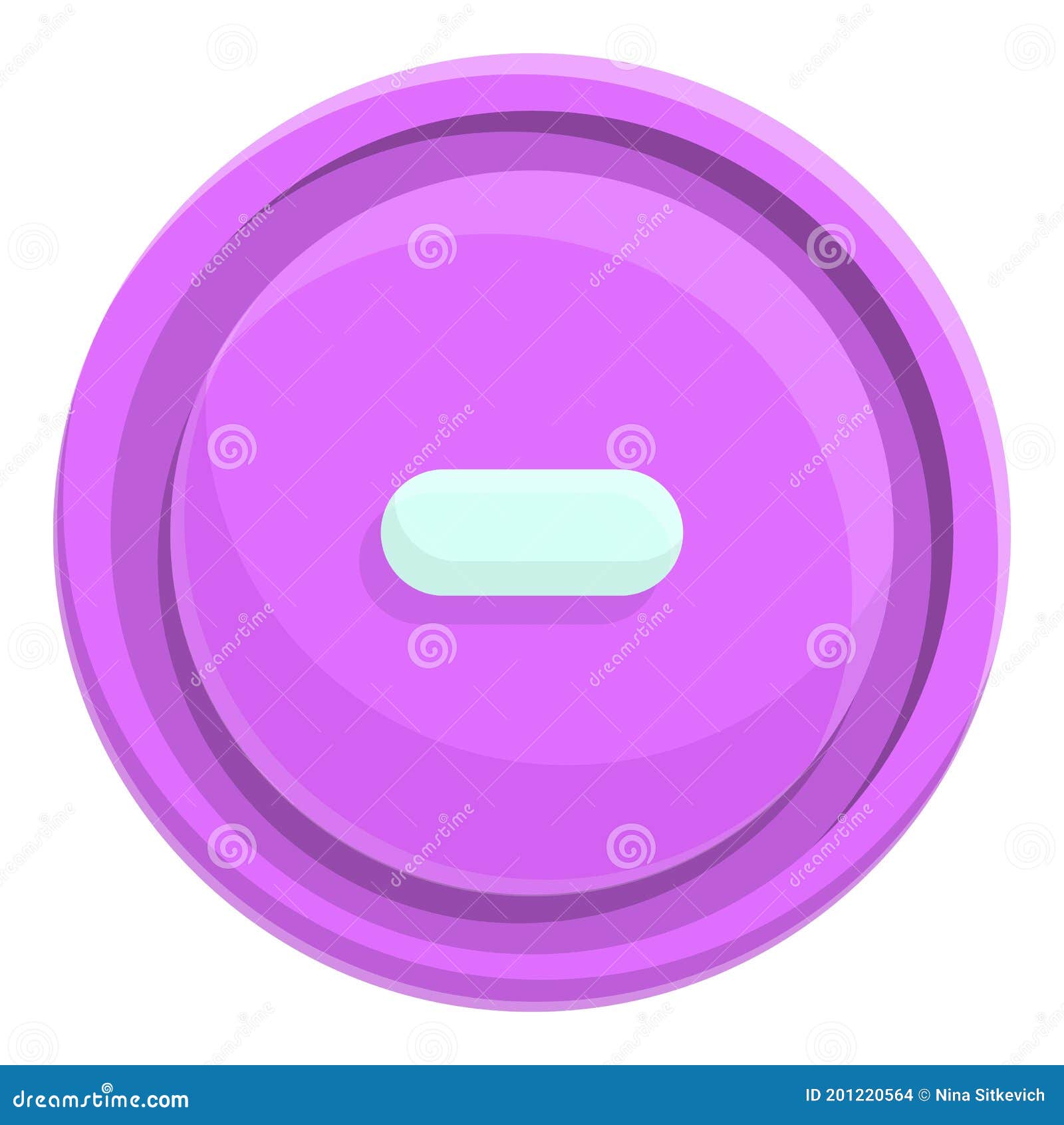 Sewing Button Icon, Cartoon Style Stock Vector - Illustration of group ...