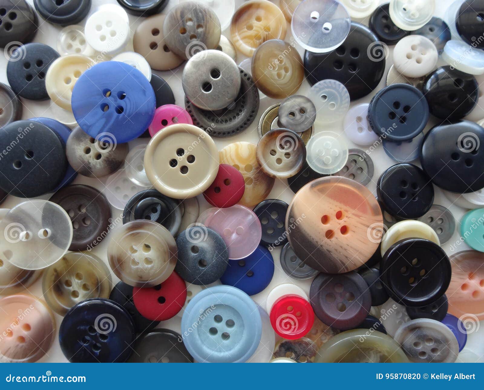 Sewing Buttons Background stock photo. Image of tailor - 95870820