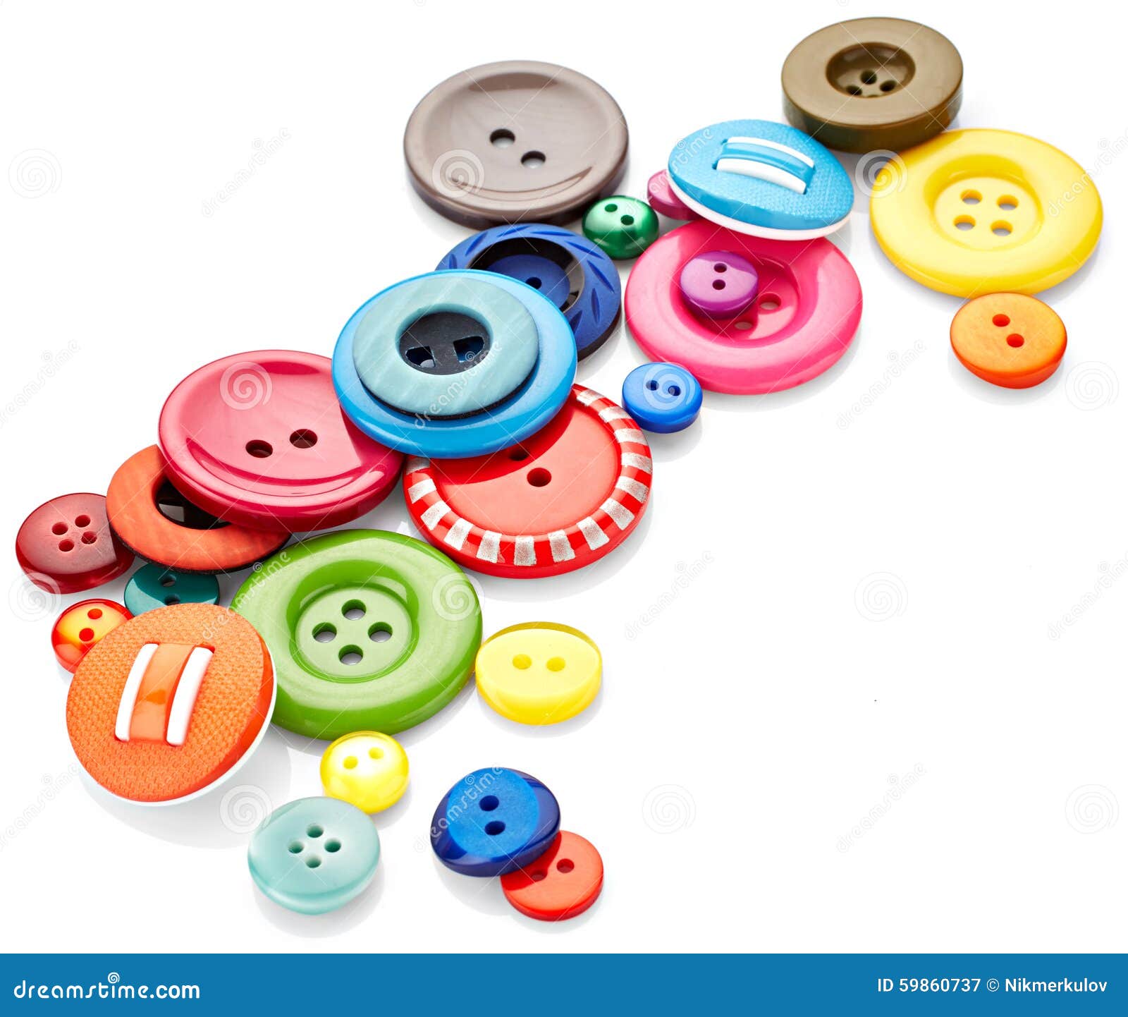 Sewing buttons stock image. Image of glossy, isolated - 59860737