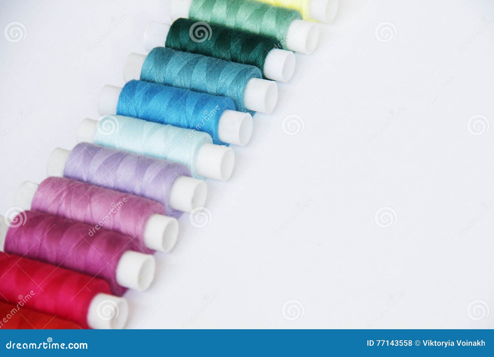 Sewing colored threads stock photo. Image of embroidery - 77143558