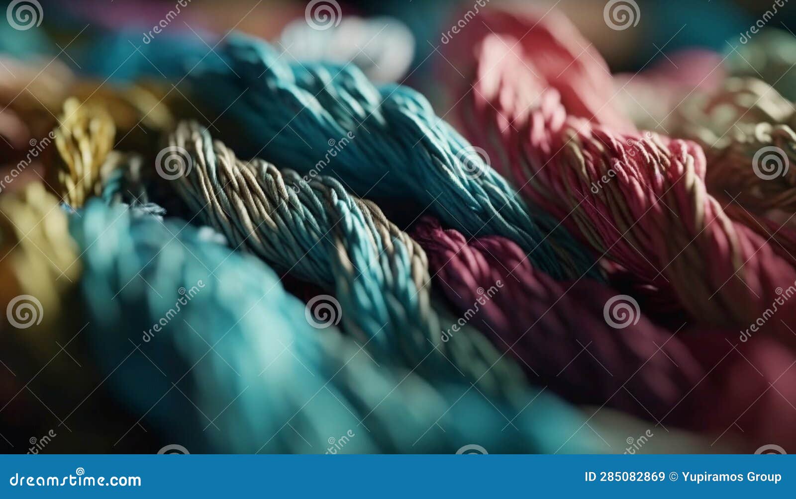 Sewing Craft Wool Thread, Close Up Textile, Multi Colored Spool ...