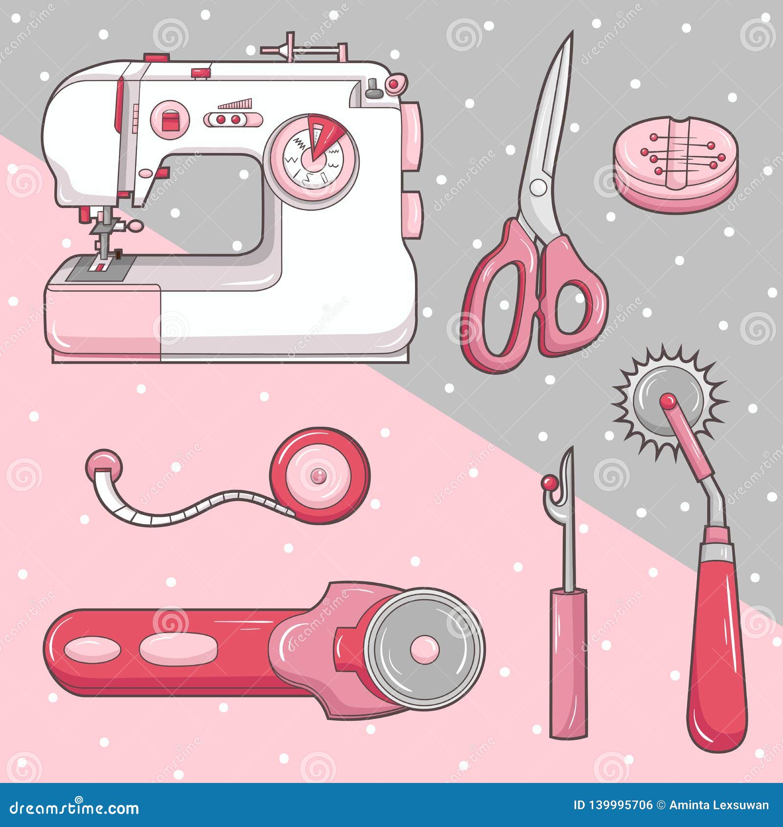 Sewing Illustration Anime