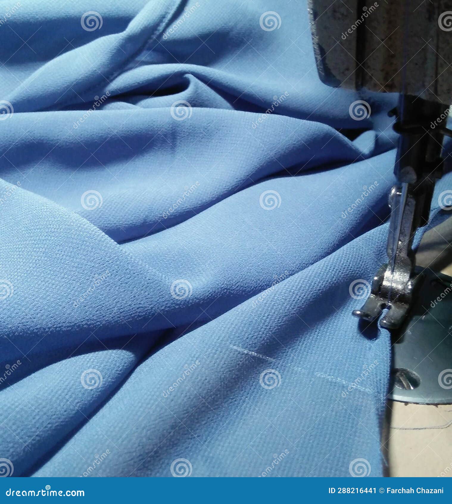 Sewing the Fabric To Make the Hijab Stock Image - Image of pink, petal ...