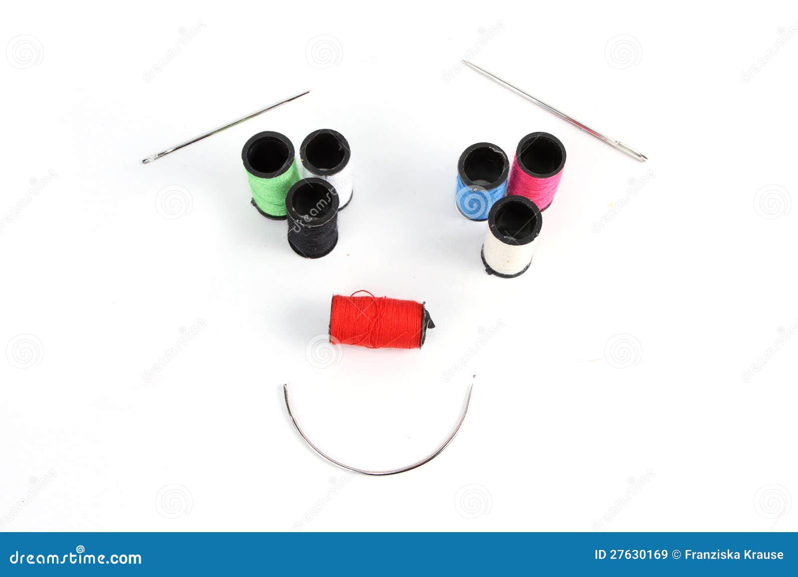 Sewing- faces stock image. Image of face, needles, equipment - 27630169