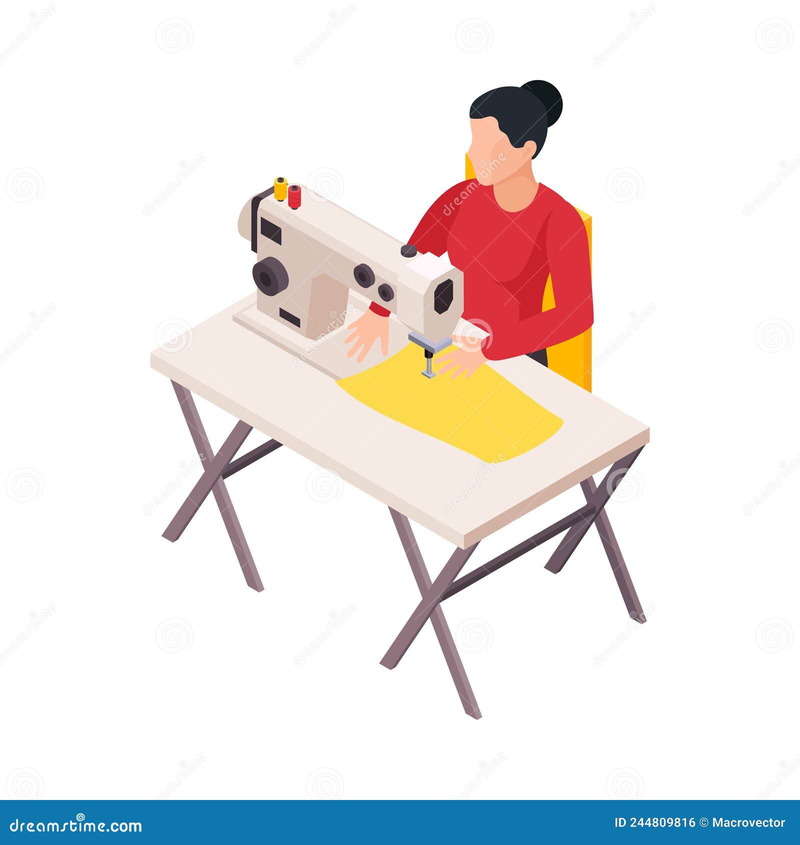 Sewing Factory Icon stock vector. Illustration of designer - 244809816