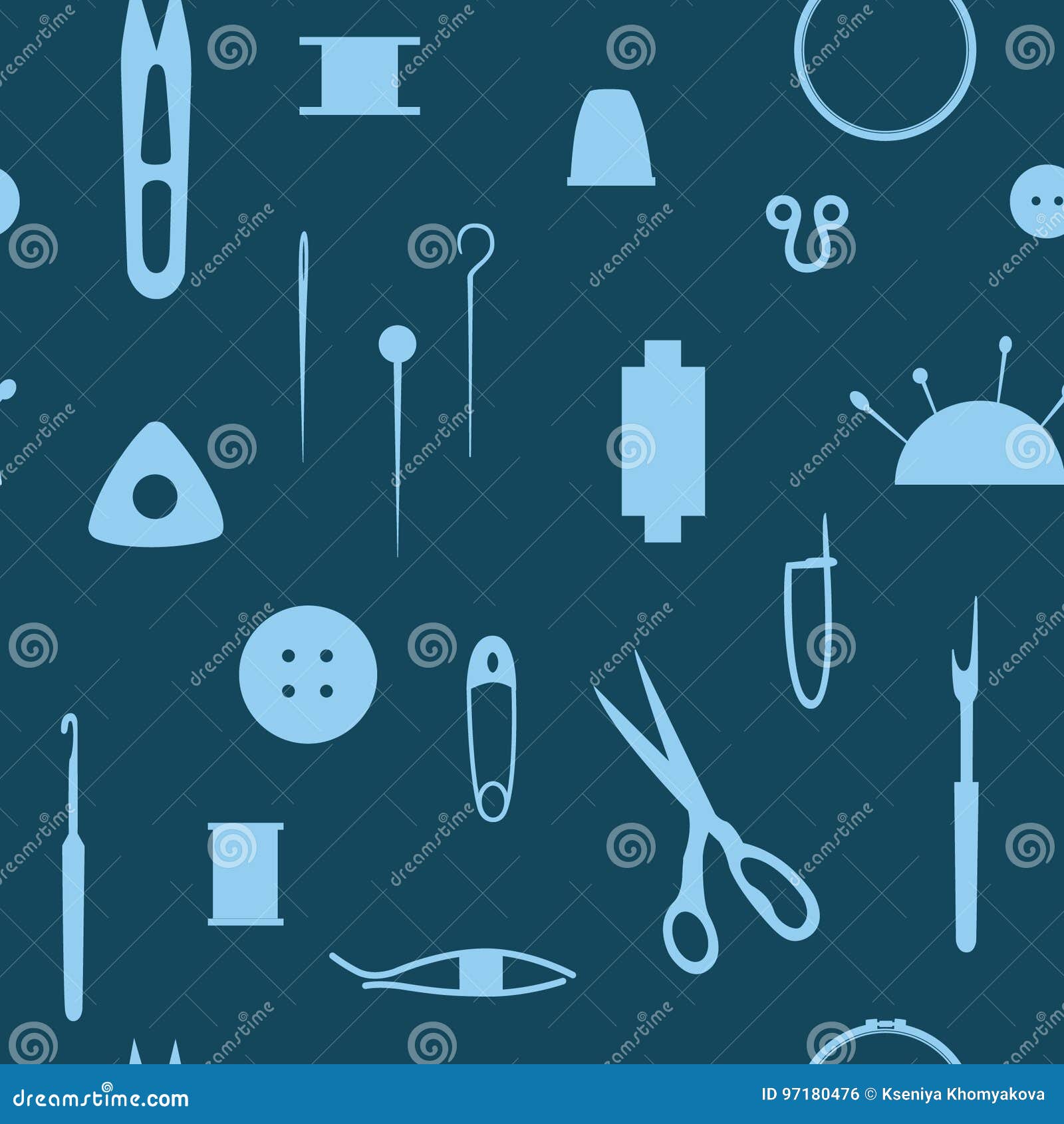 Sewing industry pattern. stock vector. Illustration of graphic - 97180476