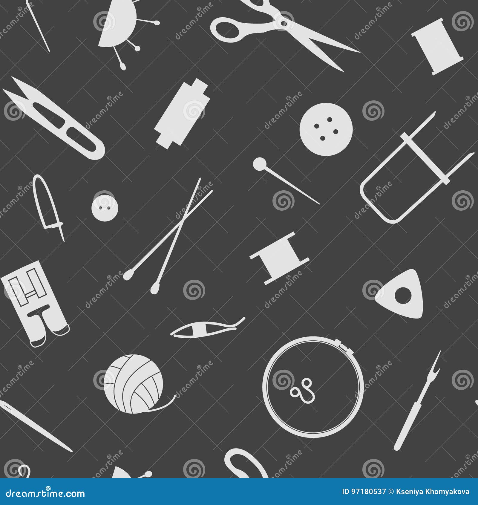 Sewing industry pattern. stock vector. Illustration of handwork - 97180537