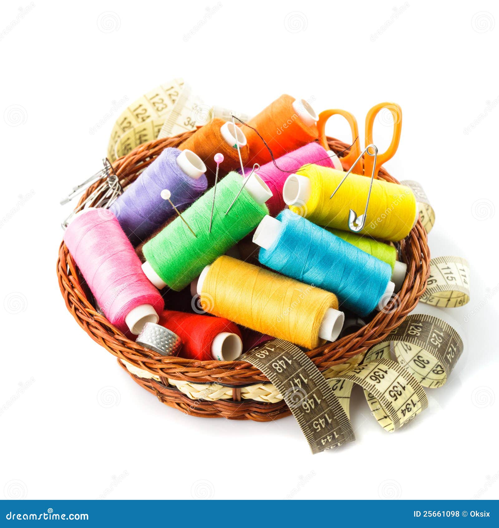 Sewing items stock photo. Image of scissors, meter, textile - 25661098