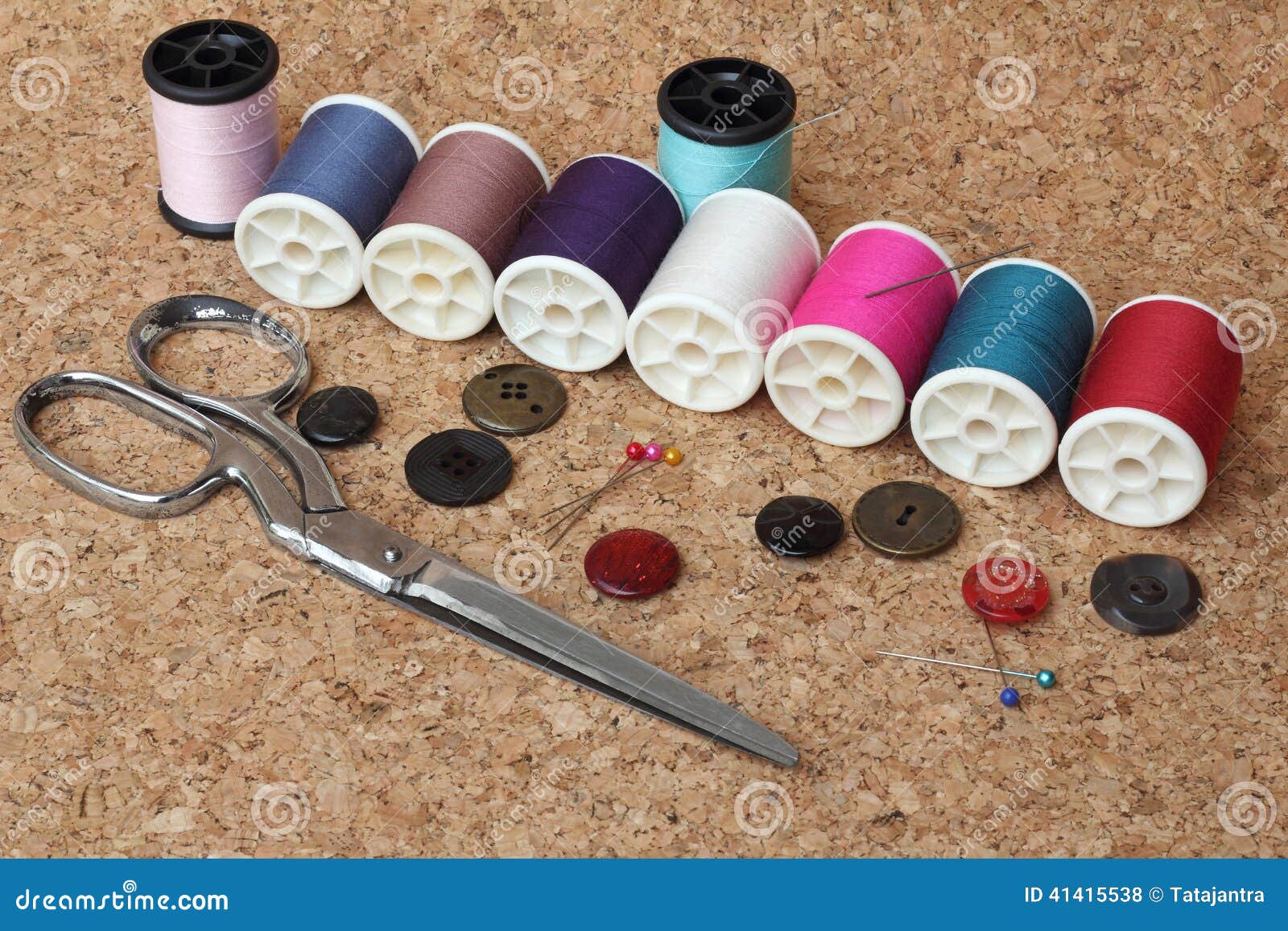 Sewing items stock photo. Image of hobbies, needle, garment - 41415538