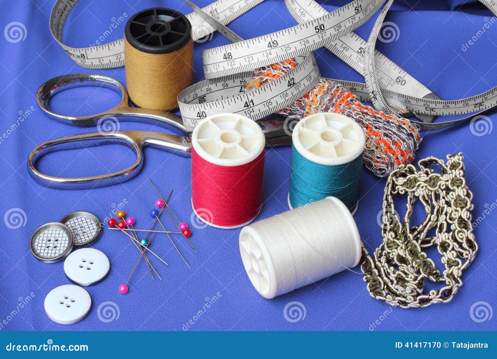 Sewing items stock photo. Image of clothes, dressmaker - 41417170