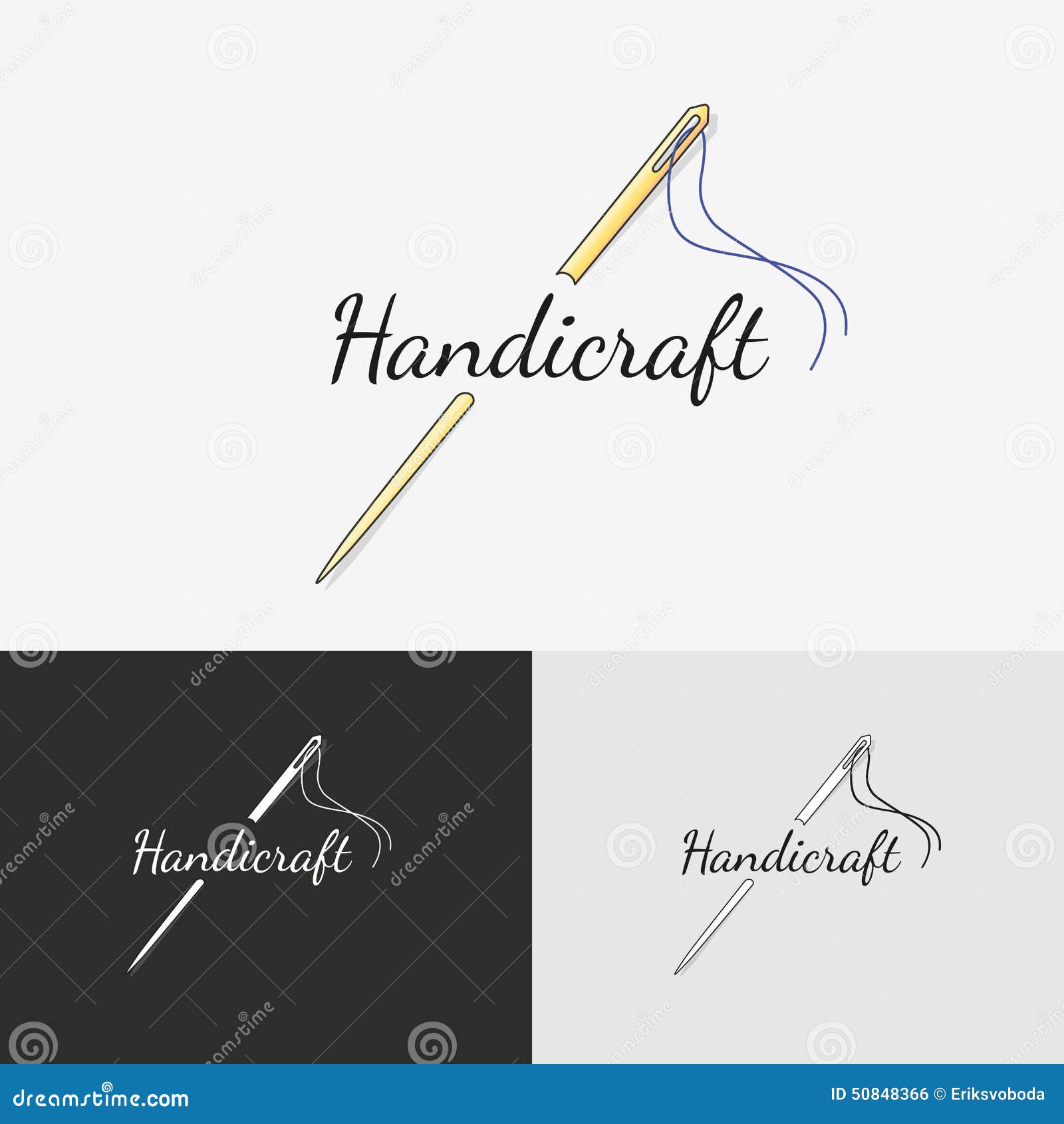 Sewing logo stock vector. Illustration of needle, isolated - 50848366