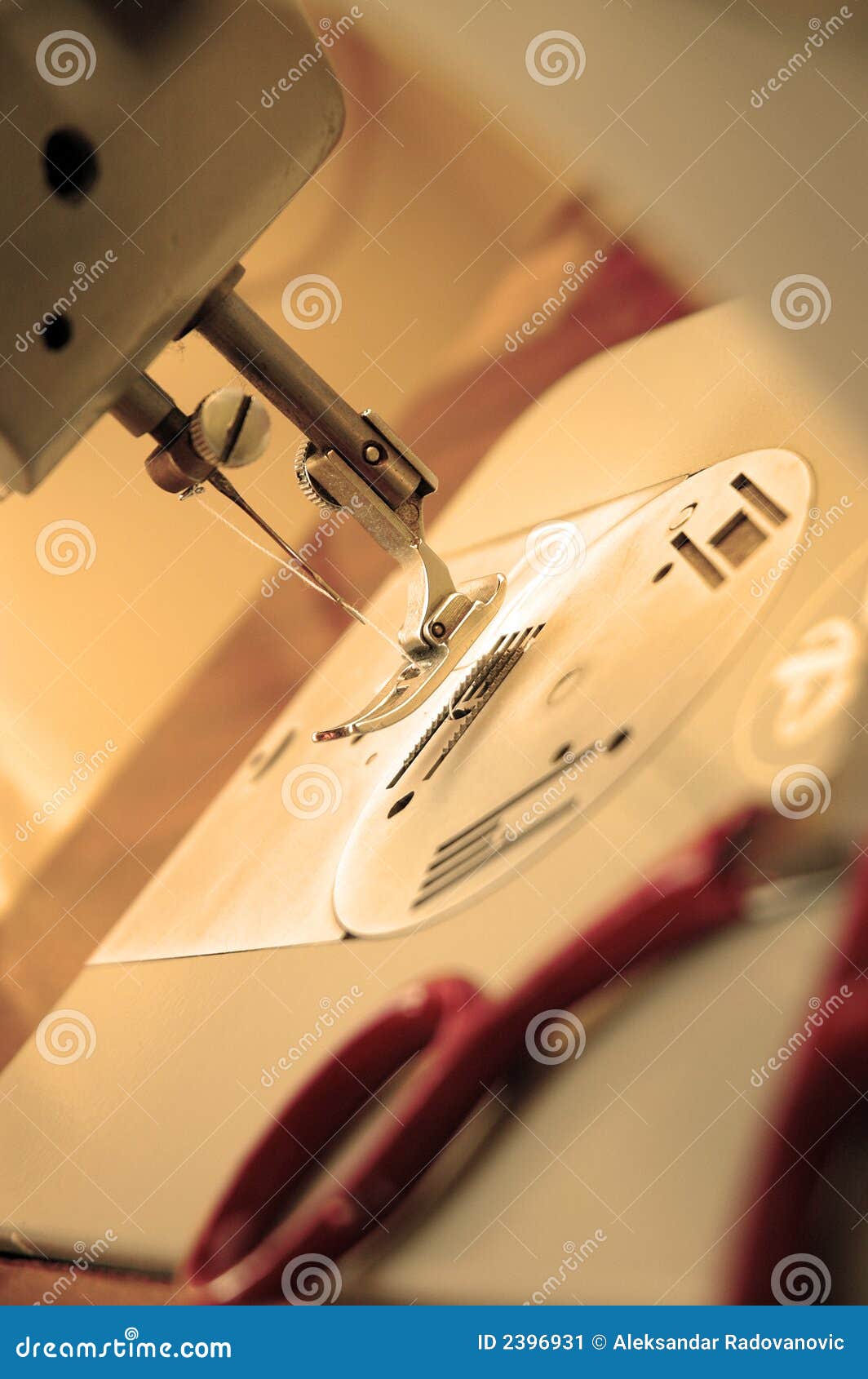 Sewing machine 2 stock image. Image of metal, needlework - 2396931
