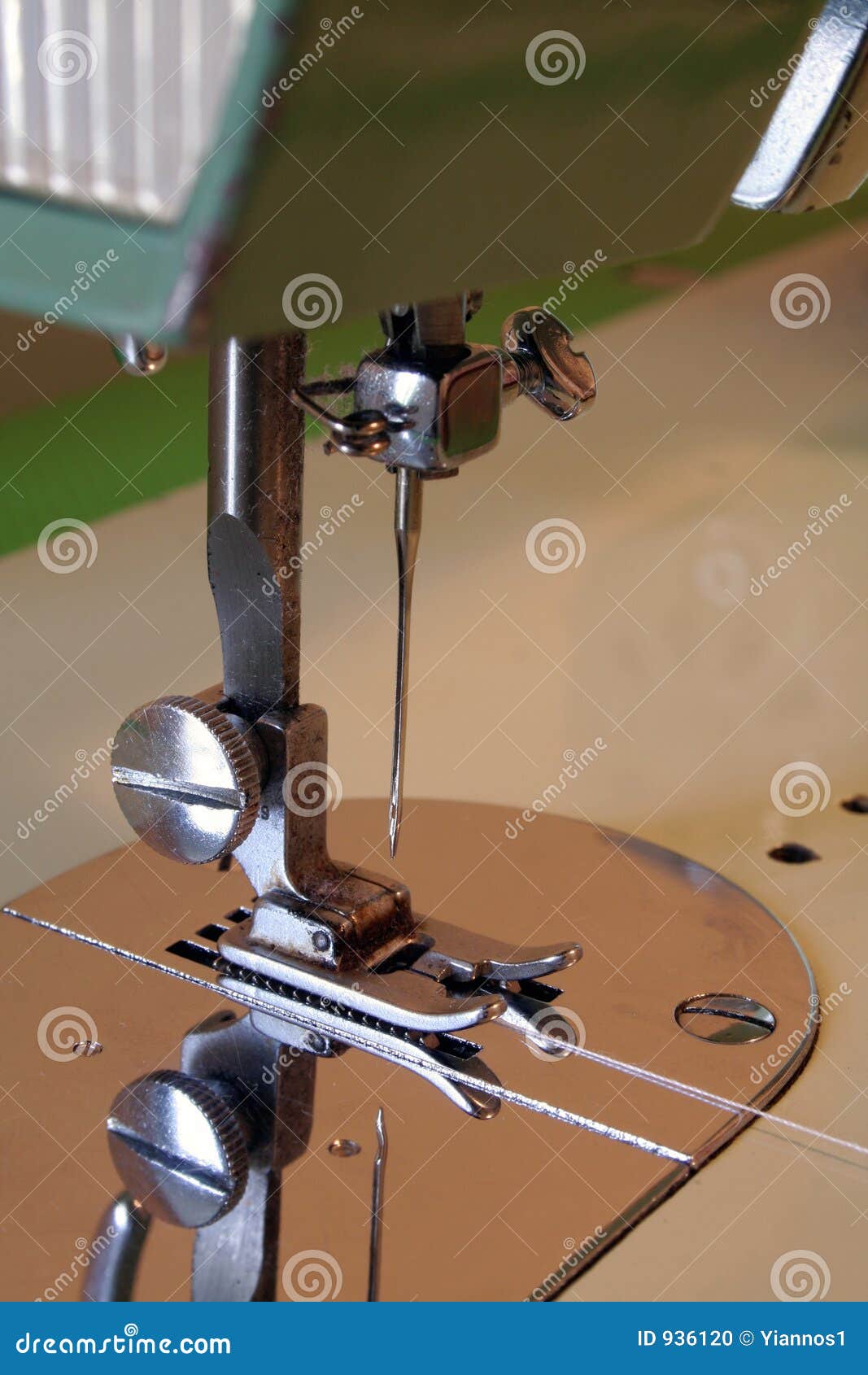 SEWING MACHINE stock photo. Image of sewing, closeup, needle - 936120