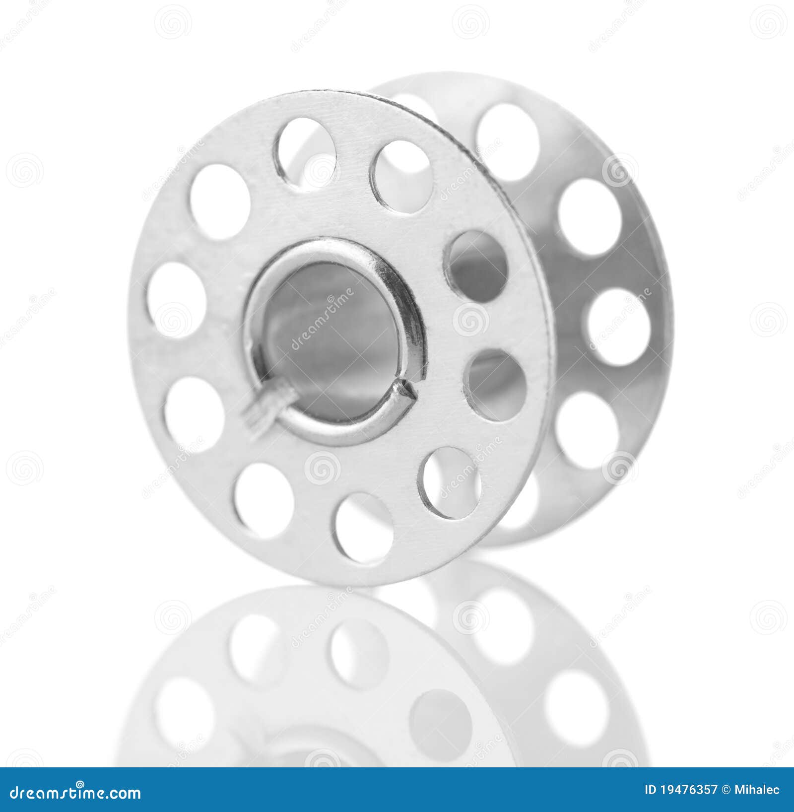 Sewing Machine Bobbin stock image. Image of metals, device - 19476357