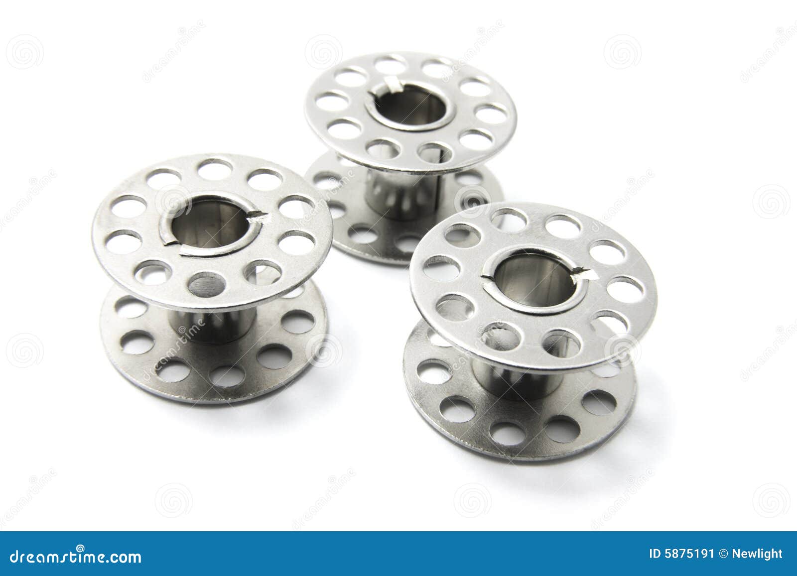 Sewing Machine Bobbins stock image. Image of tool, isolated - 5875191