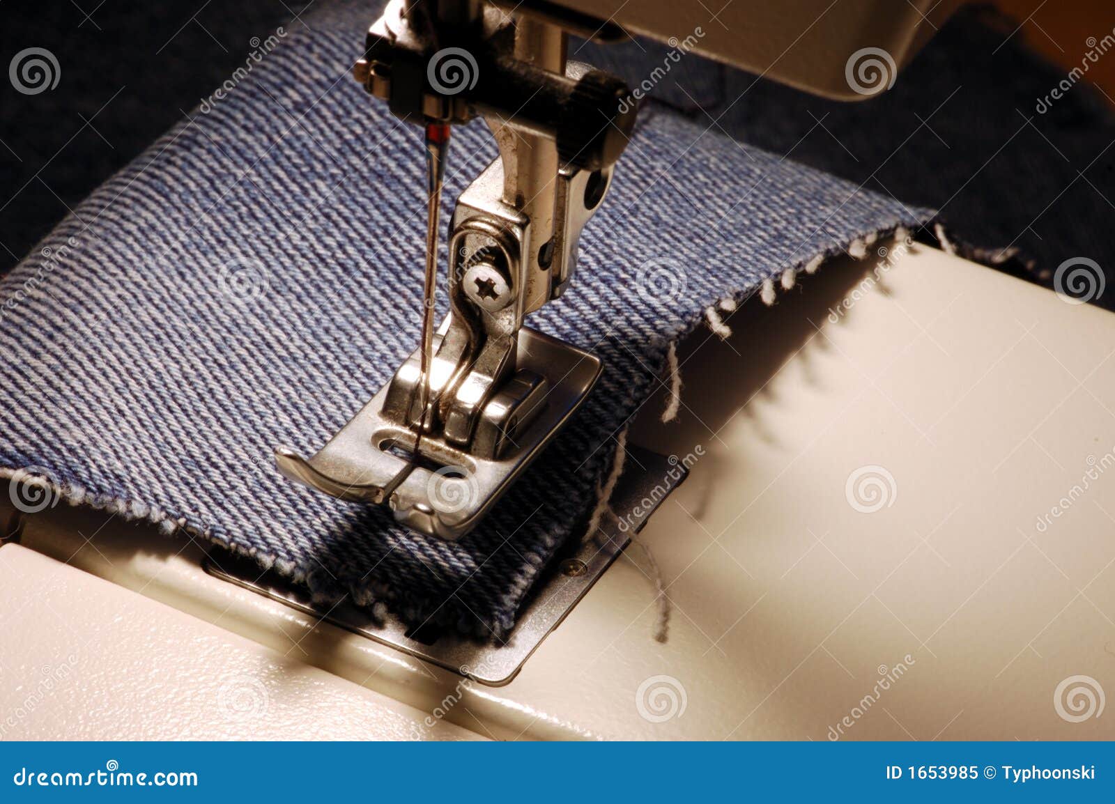 Sewing machine close up stock image. Image of close, stitch - 1653985