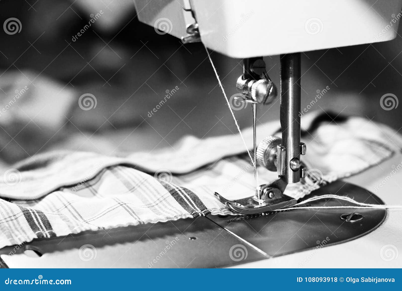 Sewing Machine, Close-up, Object Stock Photo - Image of craft, garment ...