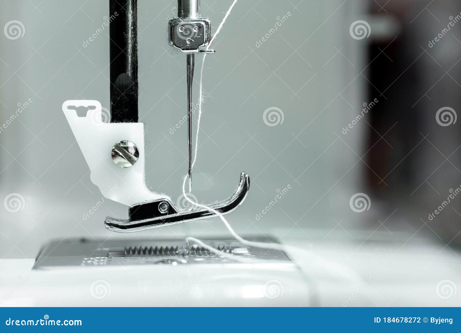 Sewing Machine, Modern Textile Industry Stock Photo - Image of needle ...