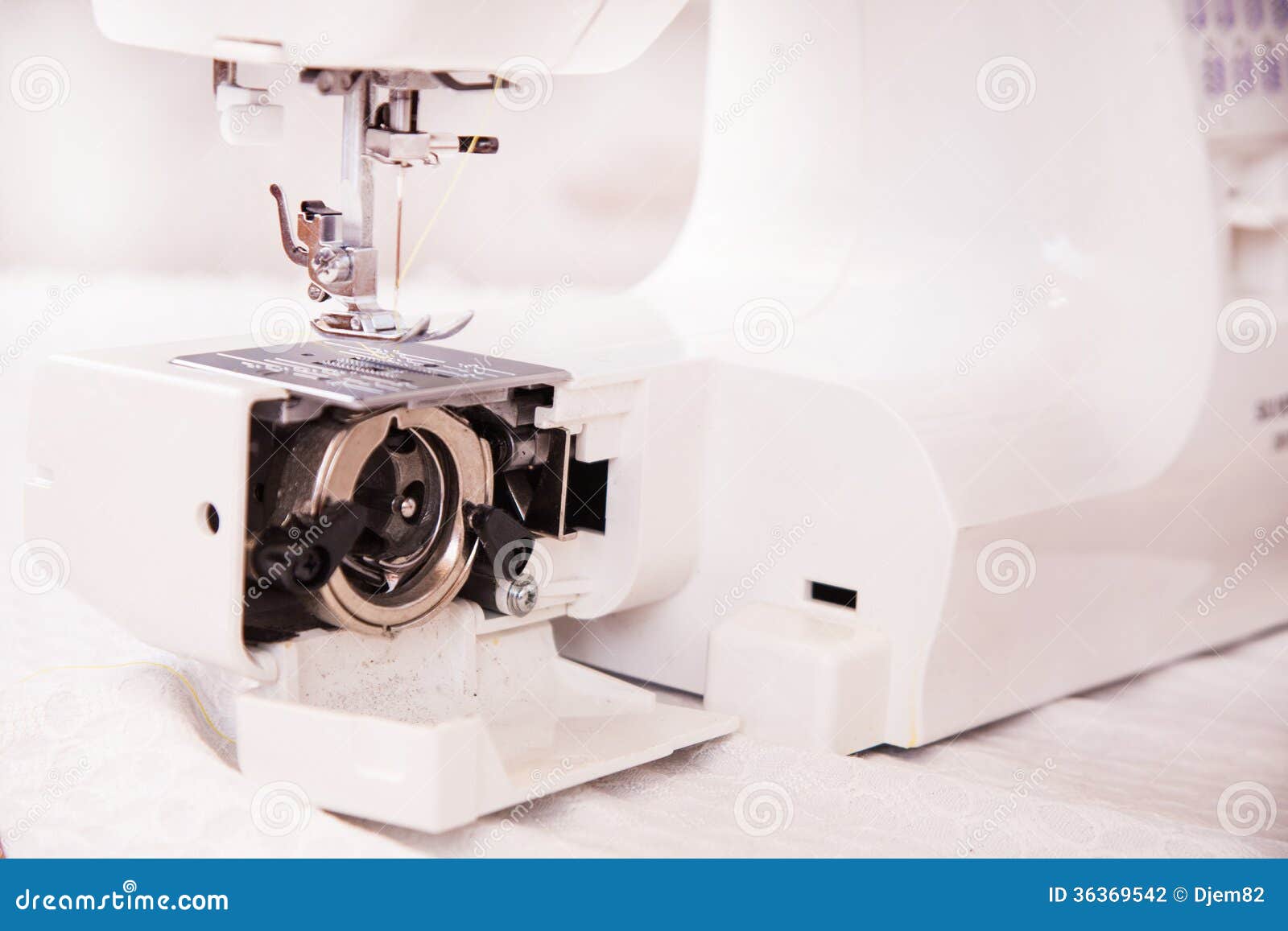 Sewing machine stock photo. Image of overstitching, shuttle - 36369542
